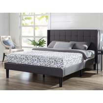 Blackstone queen upholstered square stitched platform bed store